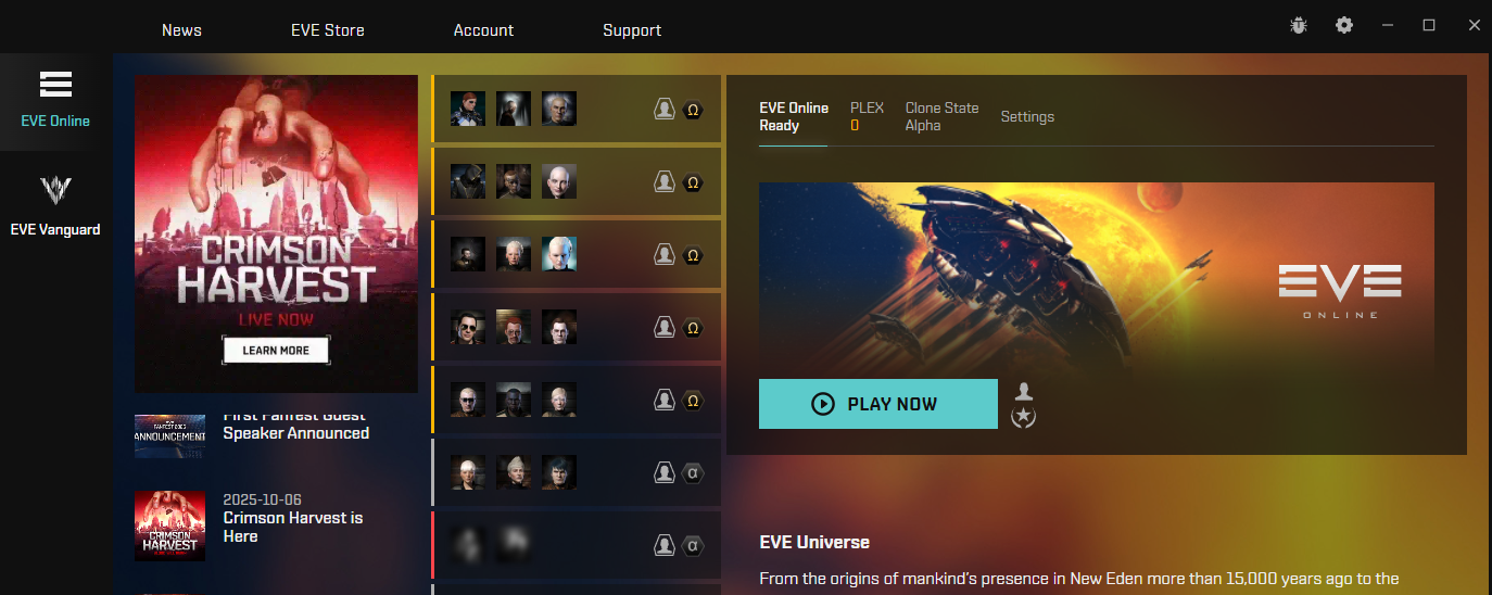 Using the EVE Launcher from Steam – EVE Online